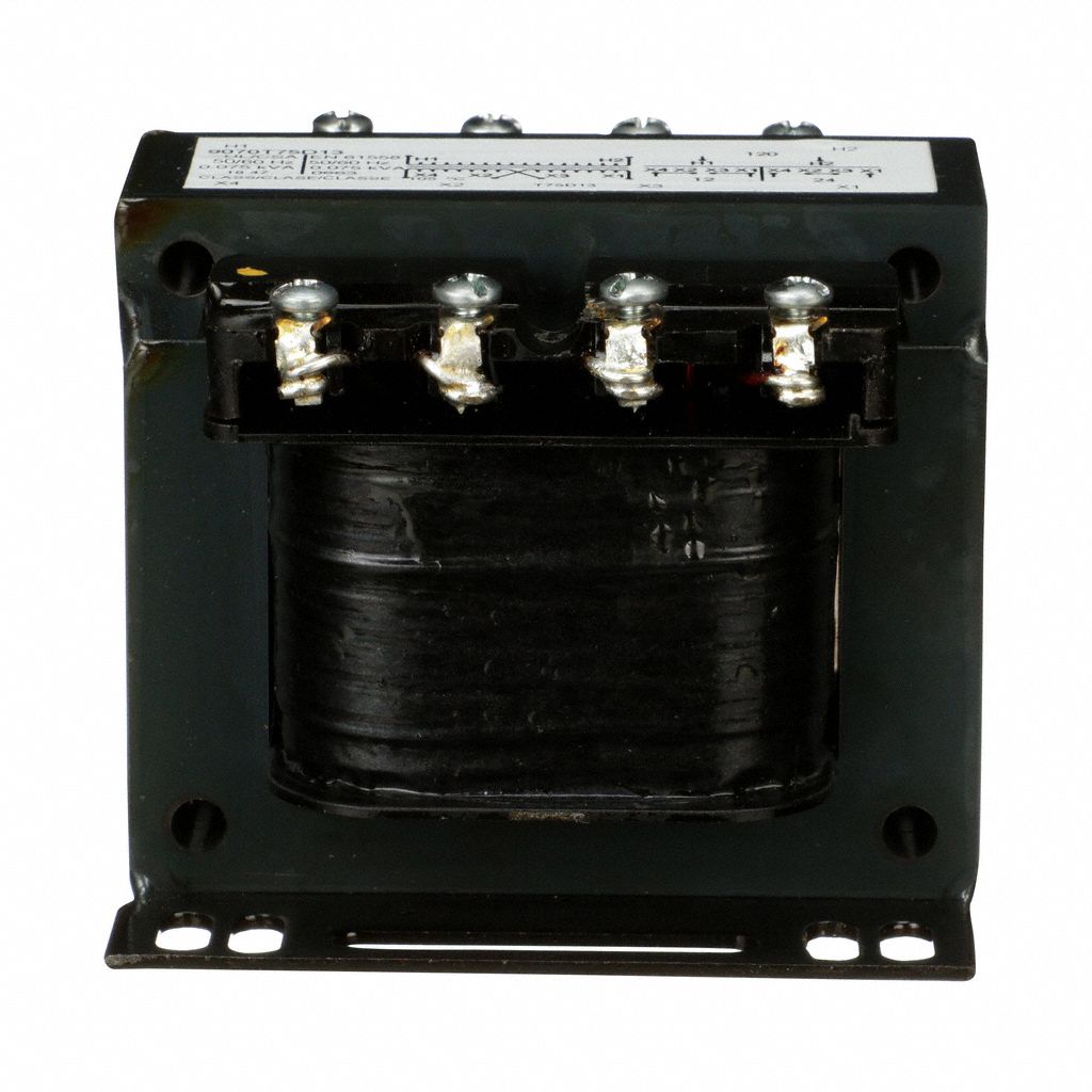 SQUARE D Control Transformer: 120V AC, 12V AC/24V AC, Foot, 75 VA VA ...