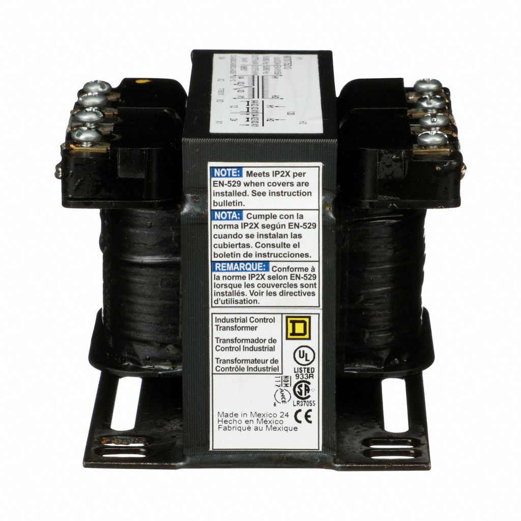 SQUARE D, 120V AC, 12V AC/24V AC, Control Transformer - 4R896 ...