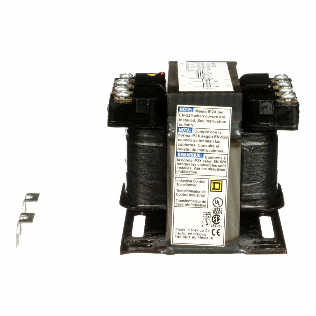 SQUARE D Control Transformer: 240V AC/480V AC, 24V AC, Foot, 75 VA VA ...