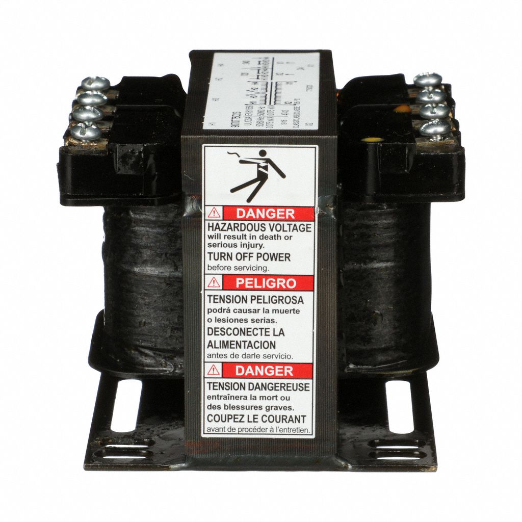 SQUARE D Control Transformer: 120V AC/240V AC, 24V AC, Foot, 75 VA VA ...