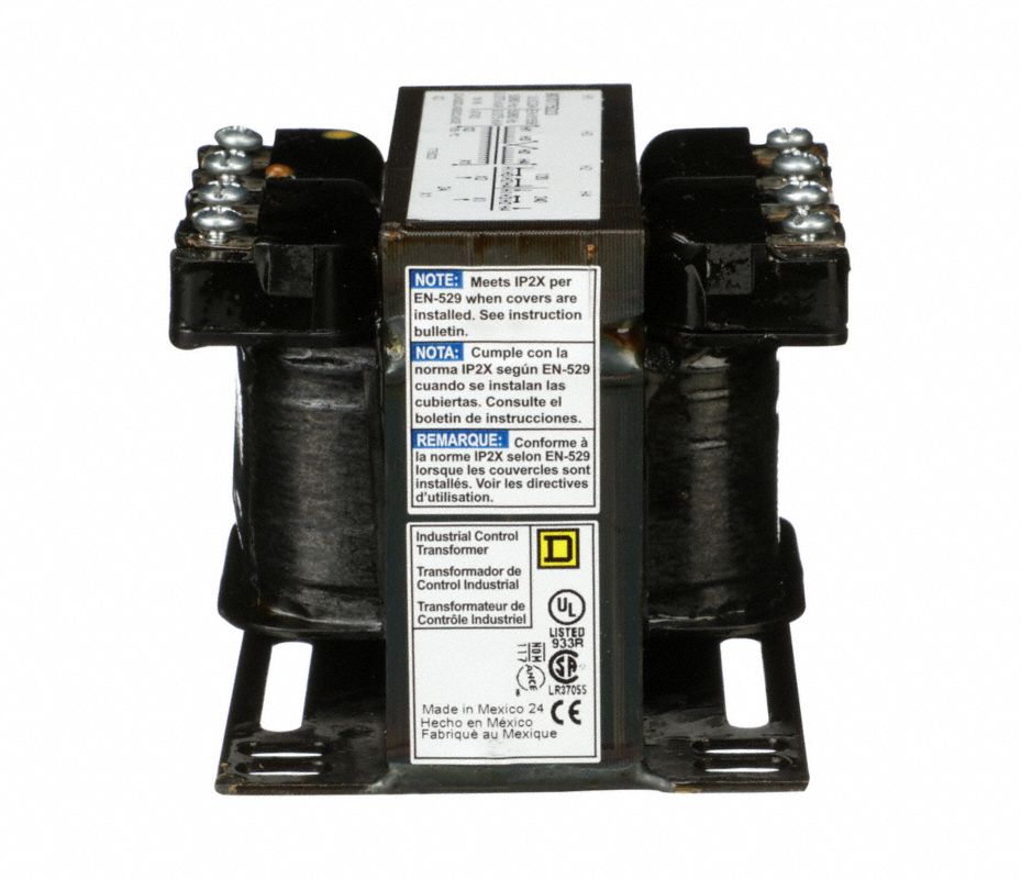 SQUARE D Transformador de Control, Clasificación VA 75VA, Voltaje de Entrada 120/240VCA, Voltaje ...