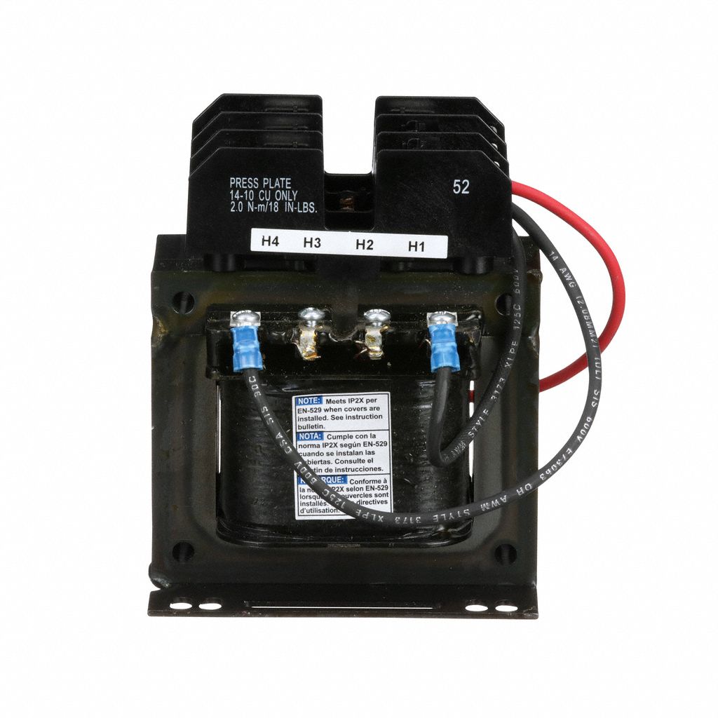 SQUARE D Control Transformer: 208V AC/240V AC/480V AC, 120V AC, Foot ...