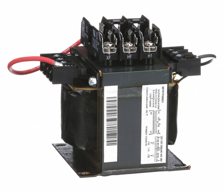 SQUARE D Transformador de Control Fusionado, Clasificación VA 500VA, Voltaje de Entrada 240 ...