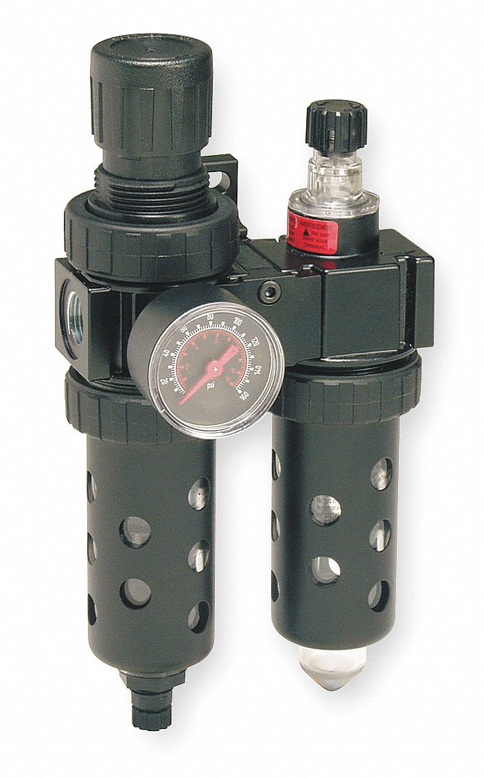 WILKERSON Filtro/Regulador/Lubricador, 3/8" NPT, Rango de Ajuste 0 a 125 psi - 4RA29 | D12-03 ...