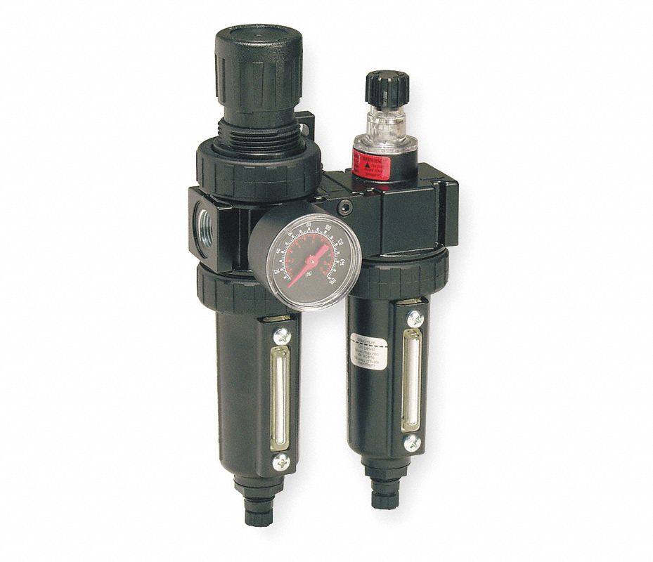 WILKERSON Filtro/Regulador/Lubricador, 1/4" NPT, Rango de Ajuste 0 a 125 psi - 4RA28 | D12-02 ...