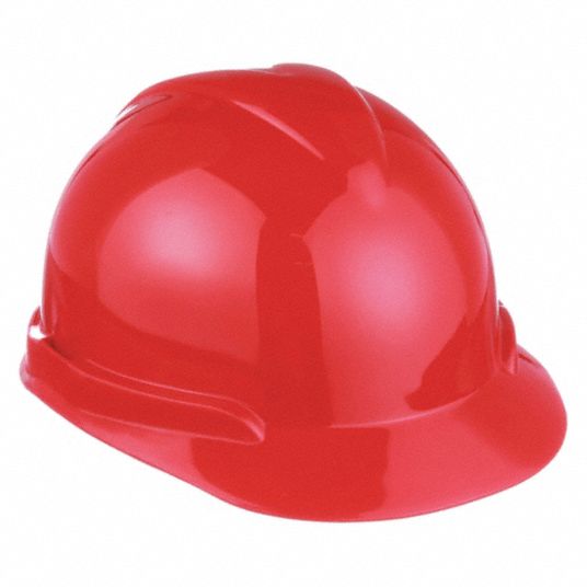 Red, No Graphics, Hard Hat - 4RB42|804944 - Grainger