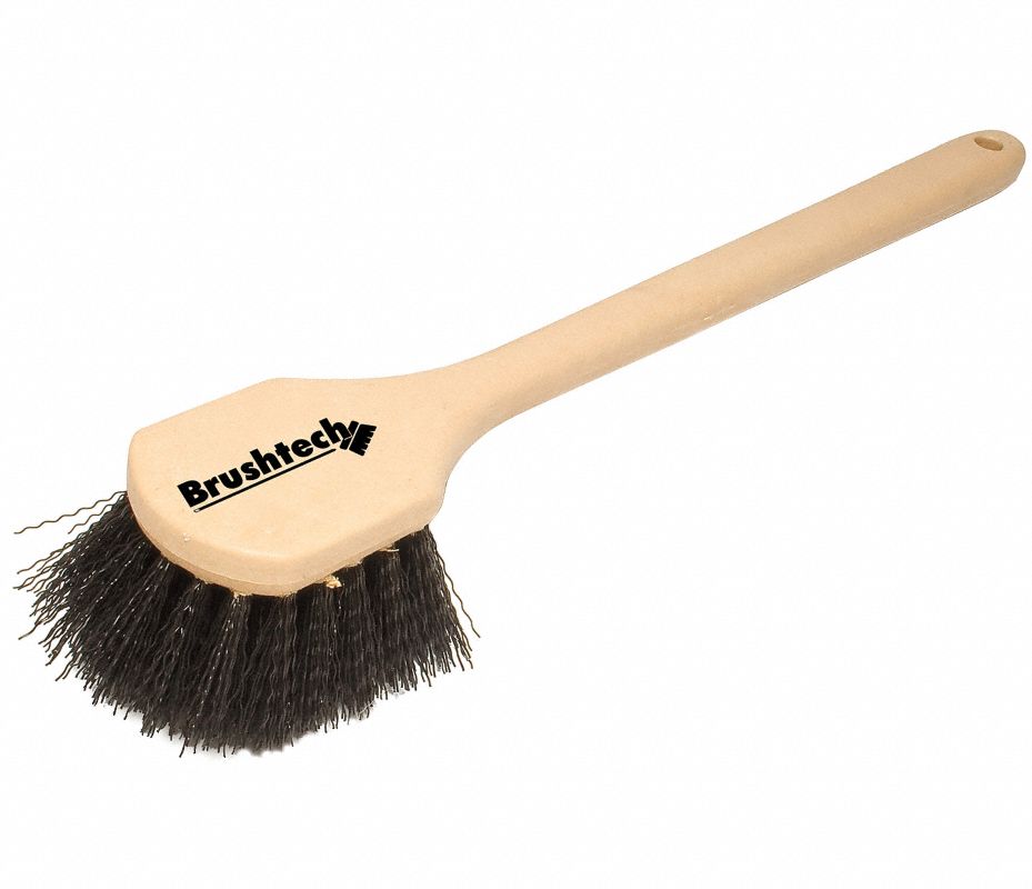 BRUSHTECH Escobeta Mango Largo, Polipropileno, Negro, 20" - 4RBM2 ...