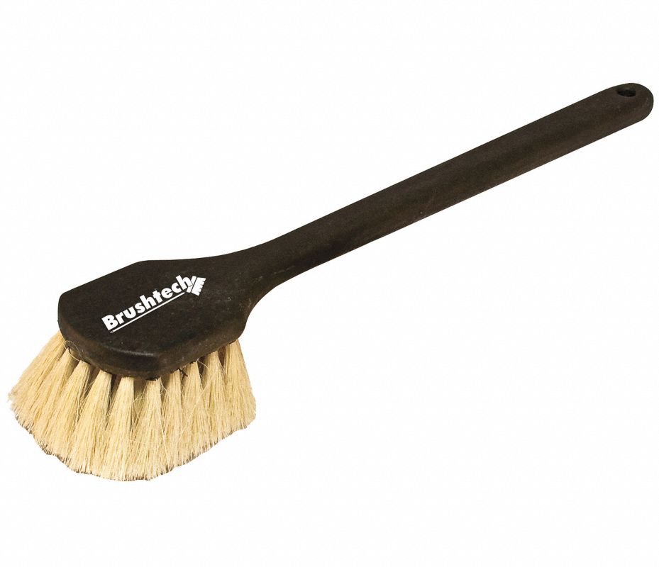 BRUSHTECH Escobeta Mango Largo, Lechuguilla, Tampico Blanco, 20 ...