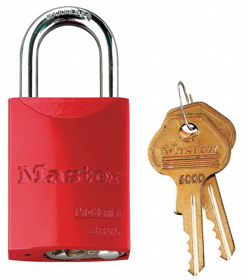 MASTER LOCK Lockout Padlock, KA, Red, 1-7/8"H - 4RD94|6835KARED10G502 ...