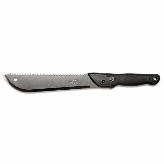 Machete Jr., Steel w/Rubber Grip Handle Material, 18 3/4 in, Head ...