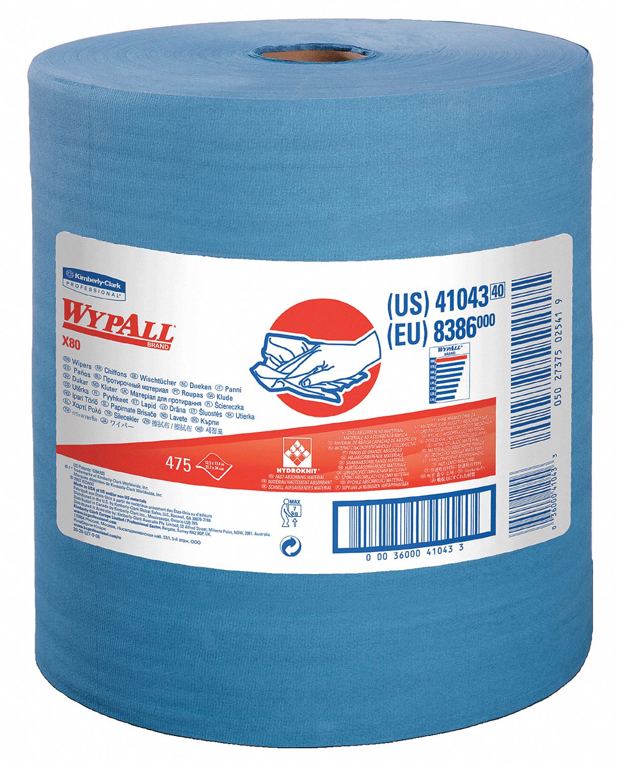 WYPALL Paños Reutilizables, Paño de Uso General, Rollo Perforado ...