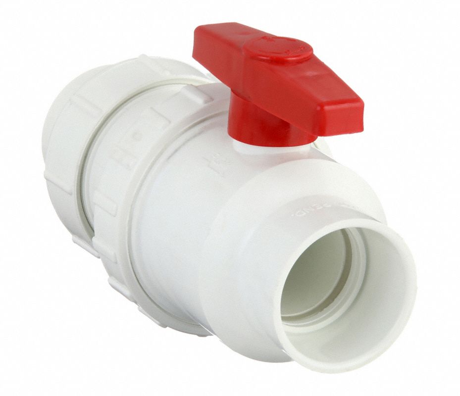 DAYTON Válvula de Retención con Válvula Esfera de 2", PVC, Tipo de ...