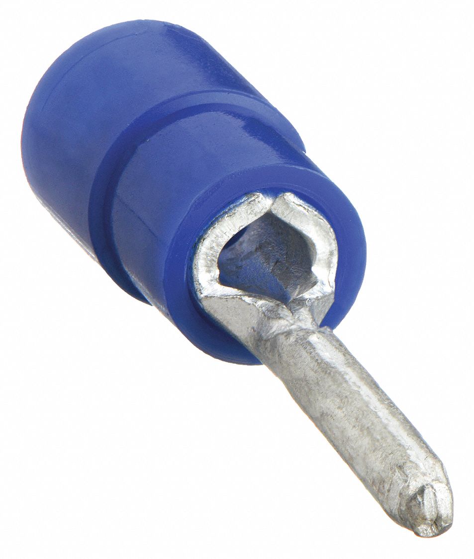 STA-KON, Blue, Vinyl, Pin Terminal - 4RHE9|14RB-47PT - Grainger