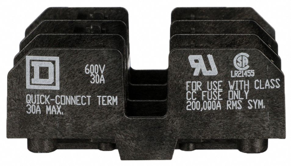 SQUARE D, For Control Transmer Type, (2) Rejection Fuse Clip/Non ...