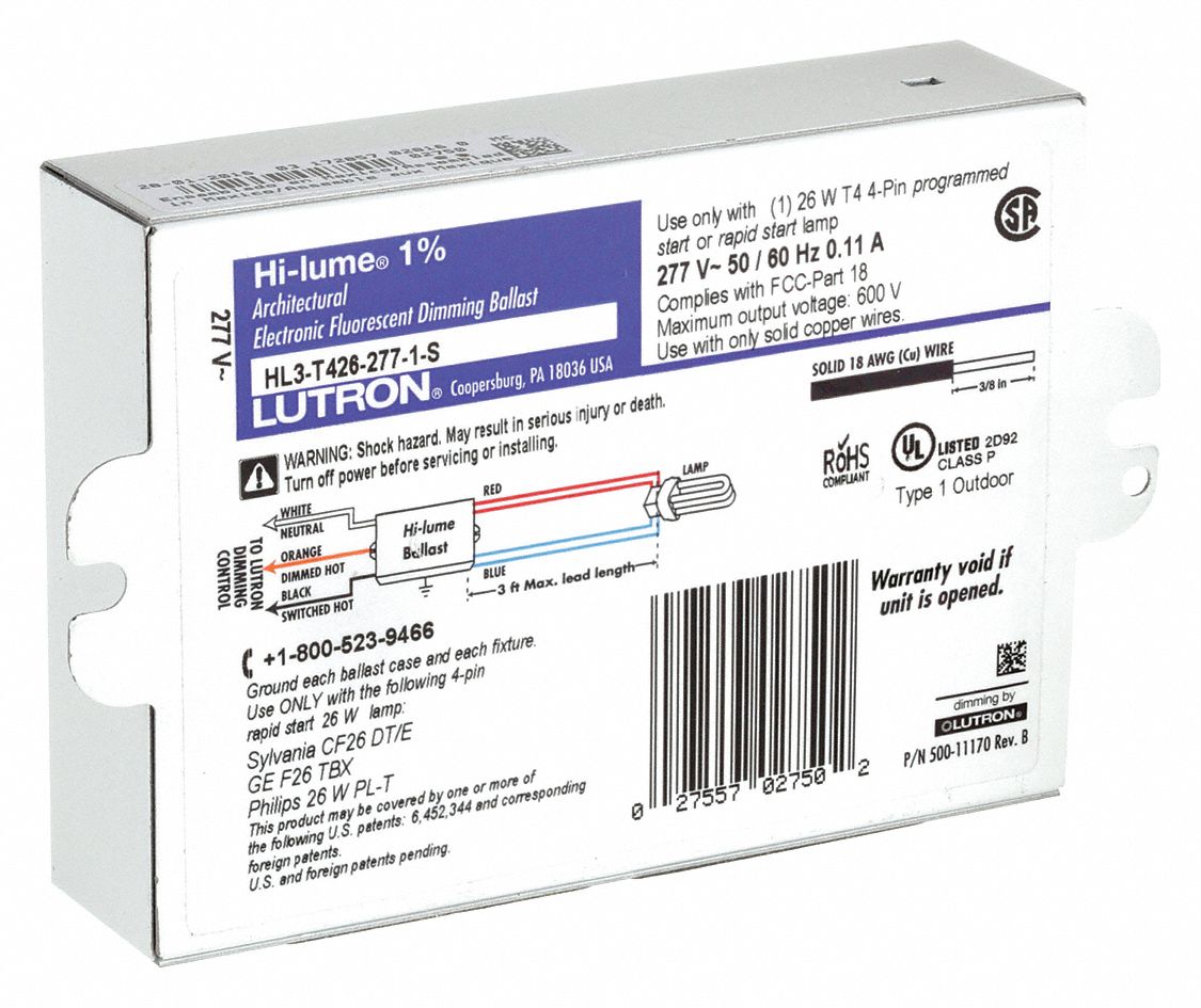 Dimming Ballast, Ballast Start Type Programmed/Rapid - Grainger