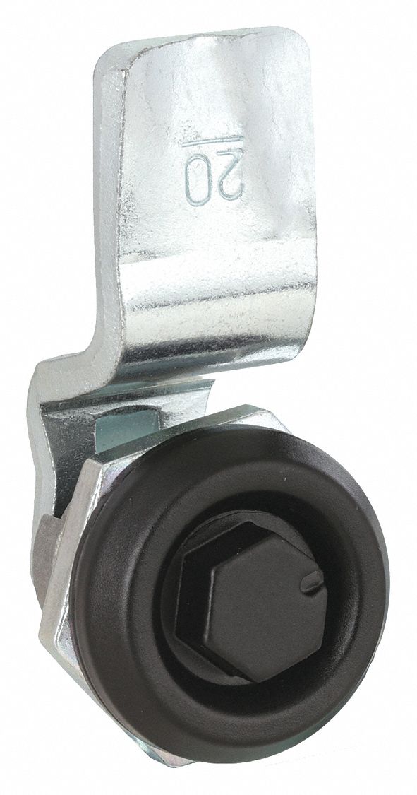 Cam, Locking, Cam Latch, 1 3/32 in, Black Powder Coated - Grainger