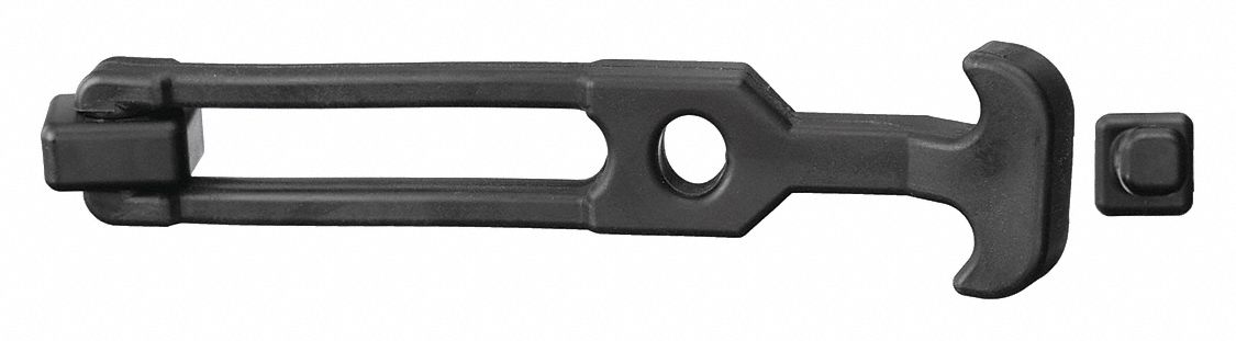 Draw, Non-locking, Draw Latch, 1 13/16 in, Black Plastic - Grainger