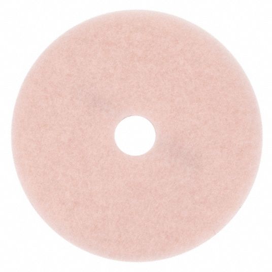 3M, Pink, 24 in Dia, Burnishing Pad - 4RU43|3600 - Grainger