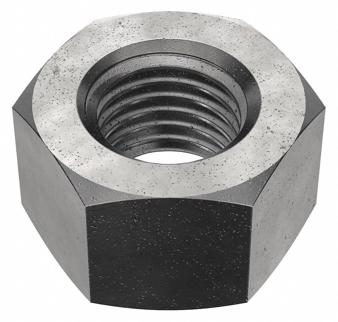 APPROVED VENDOR Tuerca Hexagonal 1-1/2"-6, Sin Acabado, Grado 2H, Acero, Derecha, ASTM A194, EA1 ...