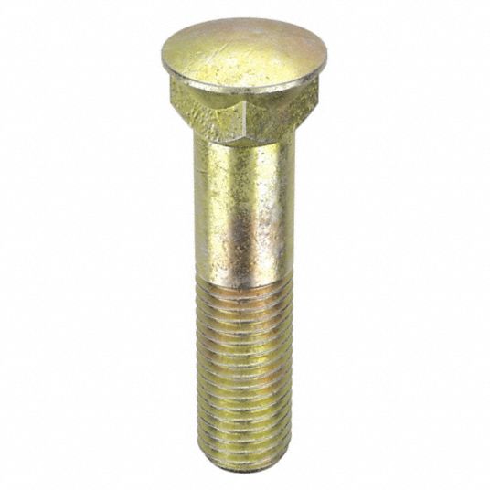 #3 Dome, 3/4"-10 Thread Size, Plow Bolt - 4RWF5|4RWF5 - Grainger