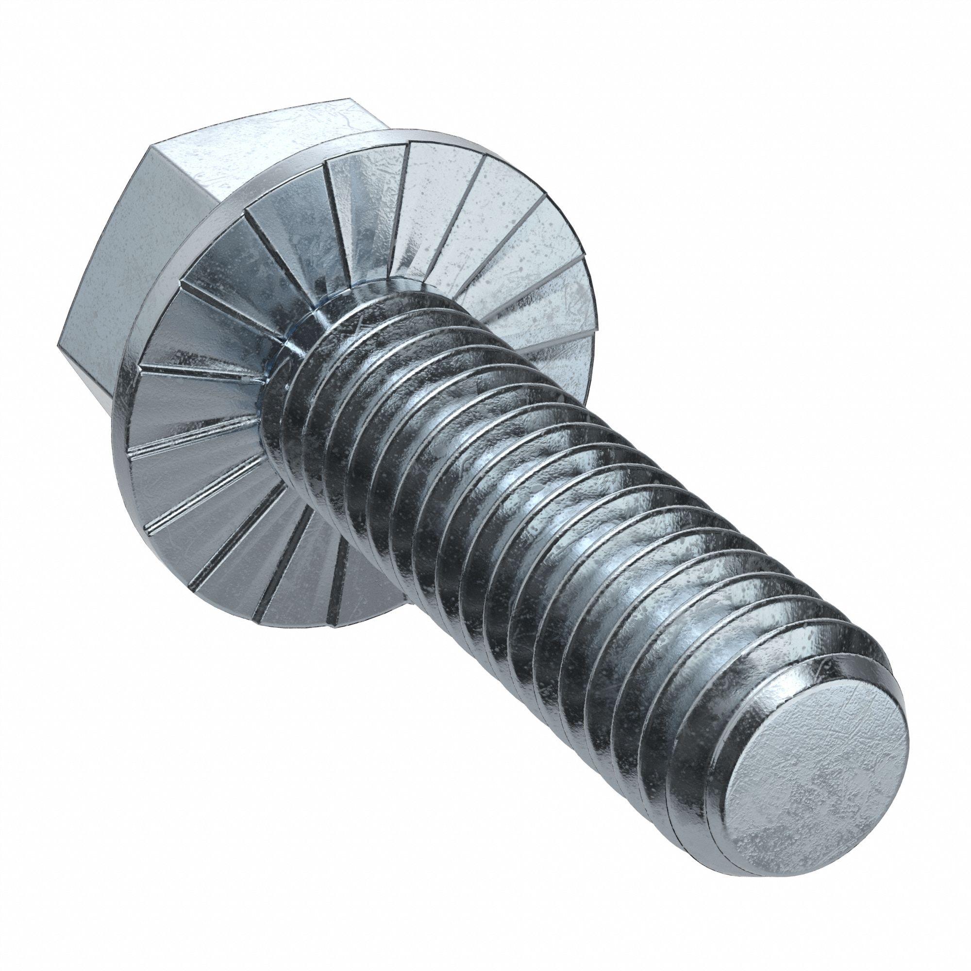 GRAINGER APPROVED Flange Bolts: Serrated, Steel, Grade 5, Zinc Plated ...