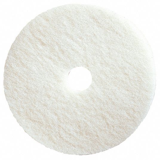 TOUGH GUY 20 in Polyester Fiber Round Buffing and Cleaning Pad, 175 to ...