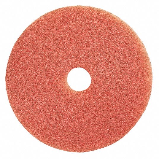TOUGH GUY, Peach, Polyester, Buffing Pad - 4RY34|4RY34 - Grainger