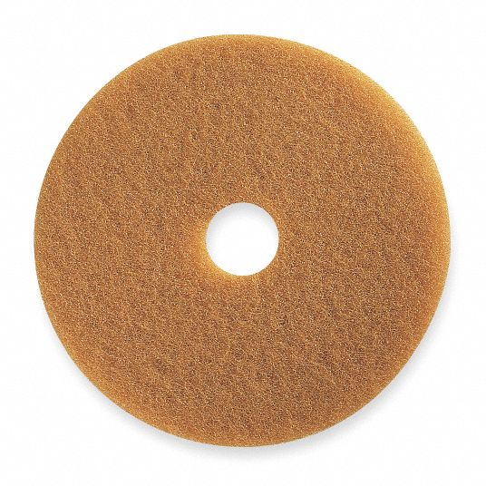 Burnishing Pad, 1000 to 3000 rpm, Beige, 5 PK - Grainger