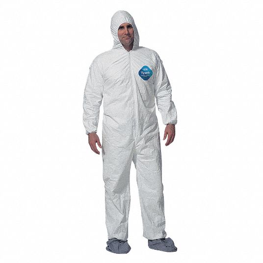 Hooded Disposable Coveralls, PK 25 - Grainger