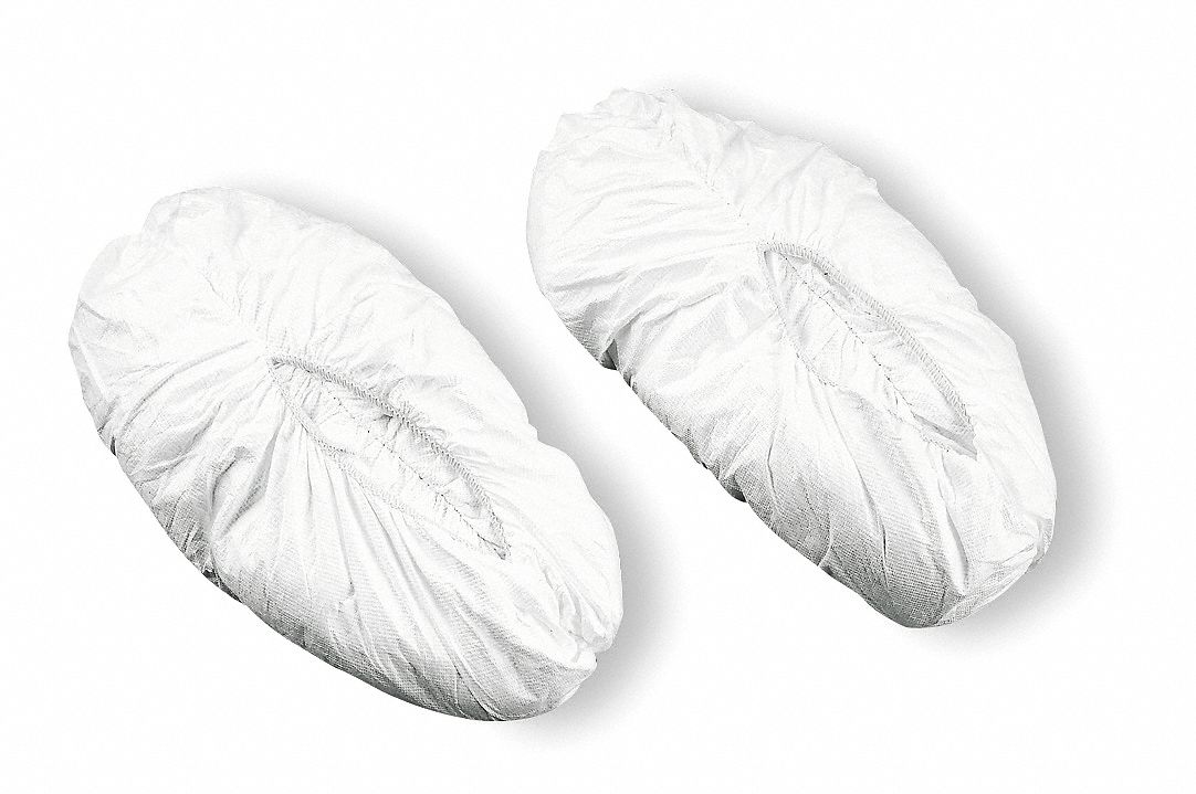 Shoe Covers, Universal, White, PK 200 - Grainger