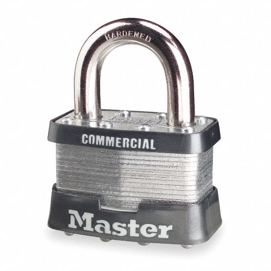 MASTER LOCK, Laminated Steel, Boron Alloy, Custom Padlock - 5RAP1|5 ...