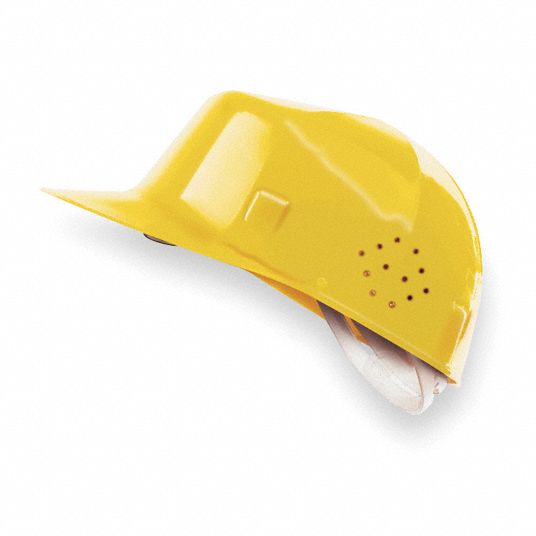 Vented Bump Cap, Yellow, Fits Hat Size One Size Fits Most - Grainger