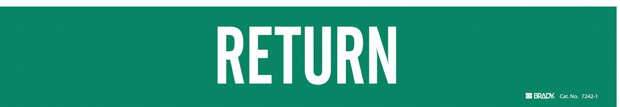 Return, Green, Pipe Marker - 4T612|7242-1 - Grainger