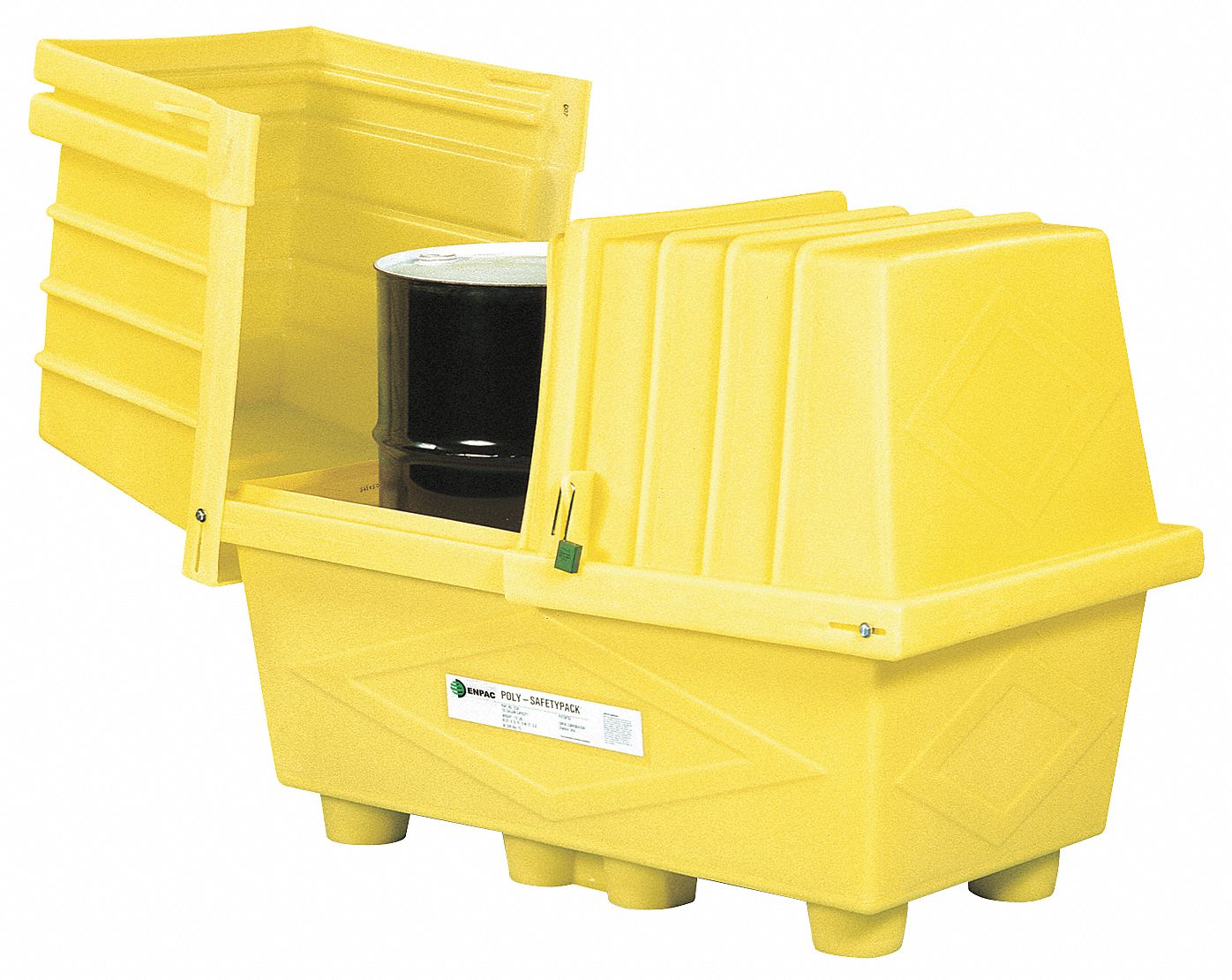 Covered Drum Spill Containment,2 Drums - Grainger