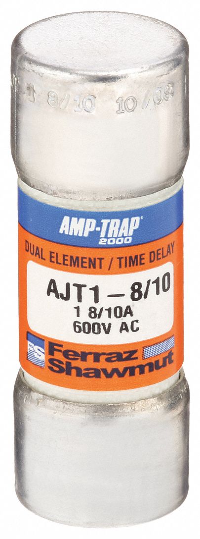 MERSEN, AJT Series, Class J, Fuse - 4TAN4|AJT1-8/10N - Grainger