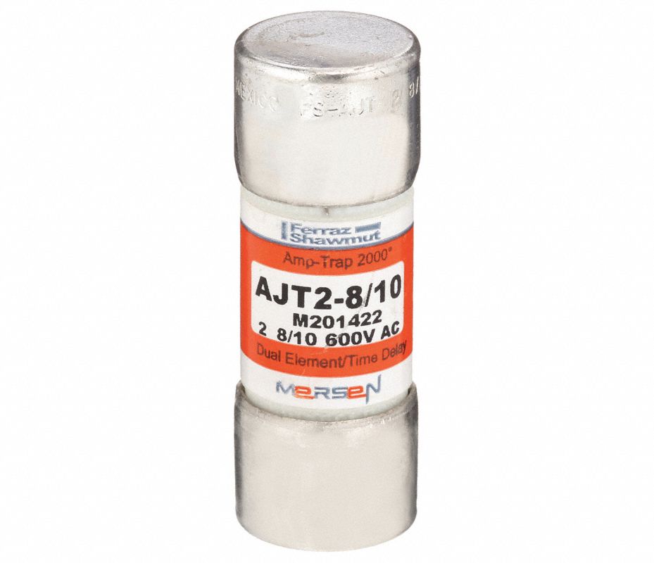 MERSEN Fusible de 2-8/10A, Acción Retardada, Material del Cuerpo ...