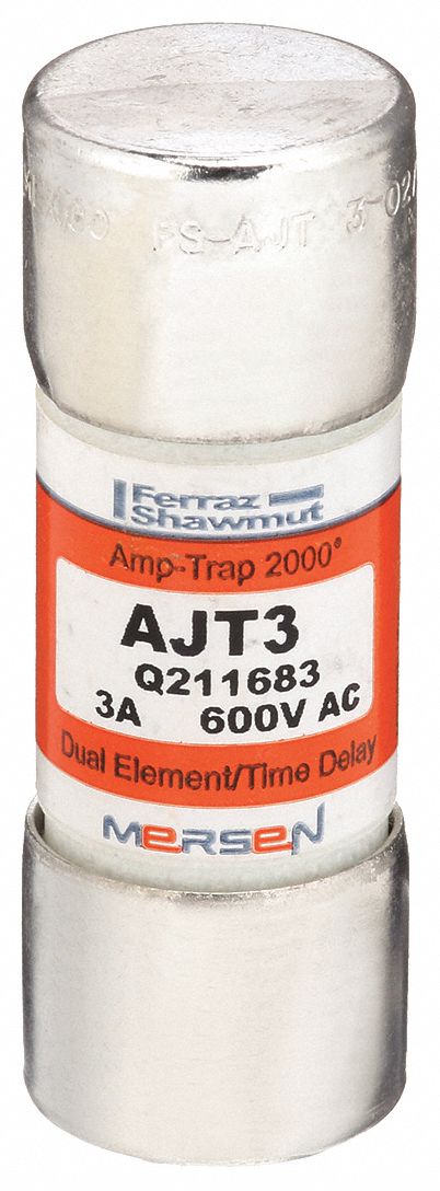 MERSEN, AJT Series, Class J, Fuse - 4TAN9|AJT3N - Grainger