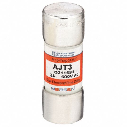 MERSEN, AJT Series, Class J, Fuse - 4TAN9|AJT3N - Grainger