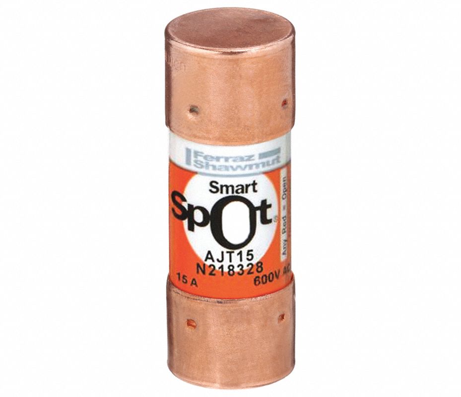 MERSEN Fusible de 15A, Acción Retardada, Material del Cuerpo Melamina ...