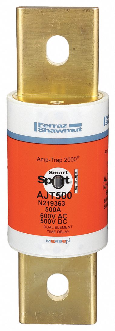 MERSEN Fusible de 500A, Acción Retardada, Material del Cuerpo Melamina ...
