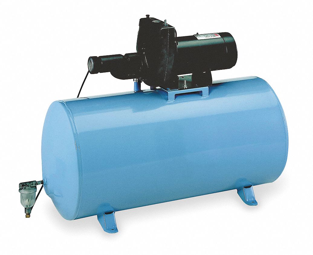 Convertible Jet Tank Pump, 1/2, 8.8/4.4 Amps - Grainger