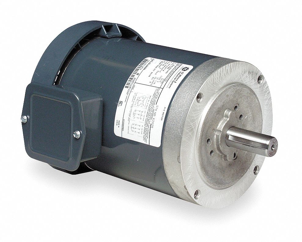 General Purpose Motor, 1 HP, 3-Phase, Nameplate RPM 1160, Voltage 230/ ...