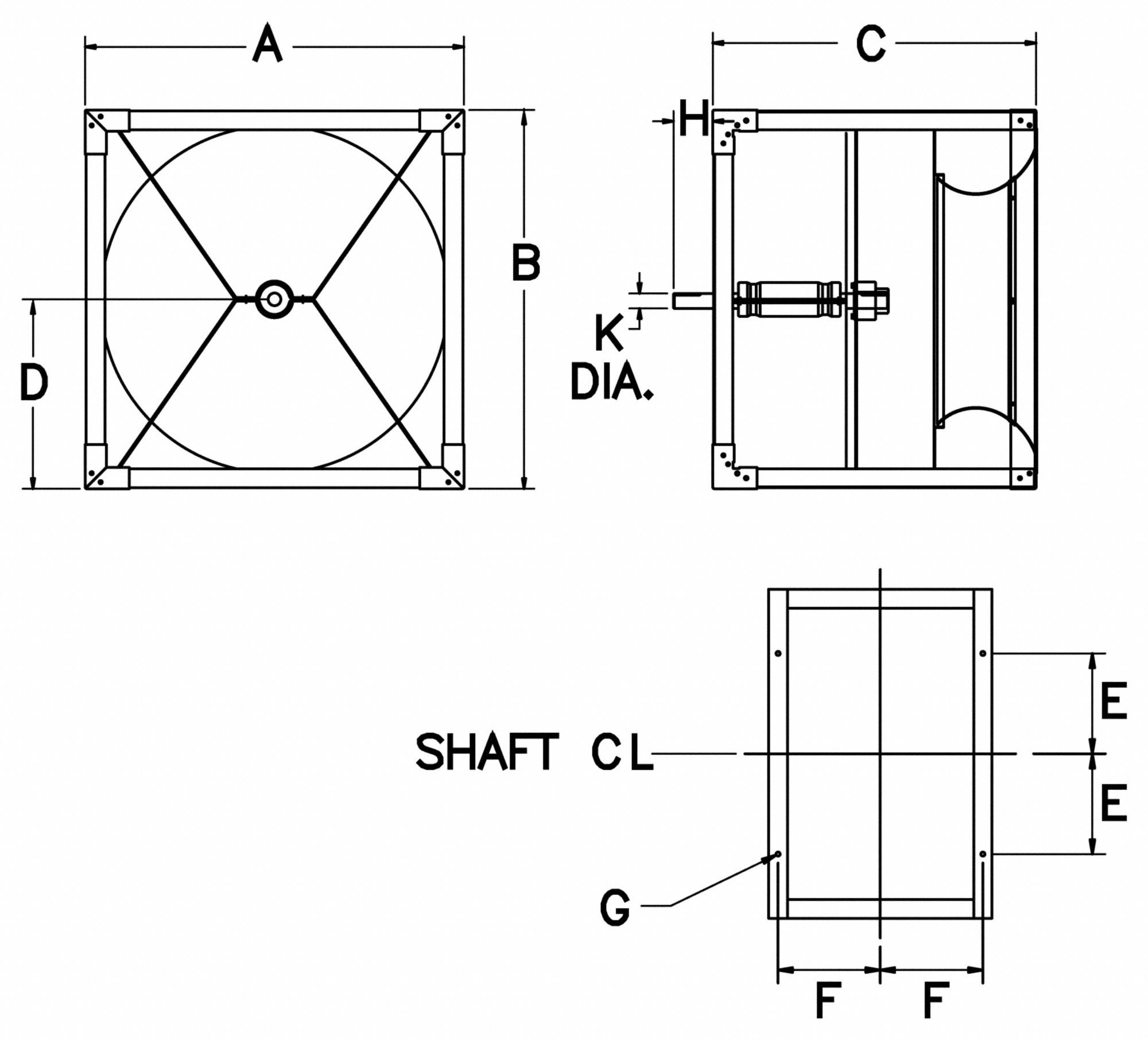DAYTON Plenum Fan: 15 in Wheel Dia, Belt Drive, With Drive, 2,197 cfm ...