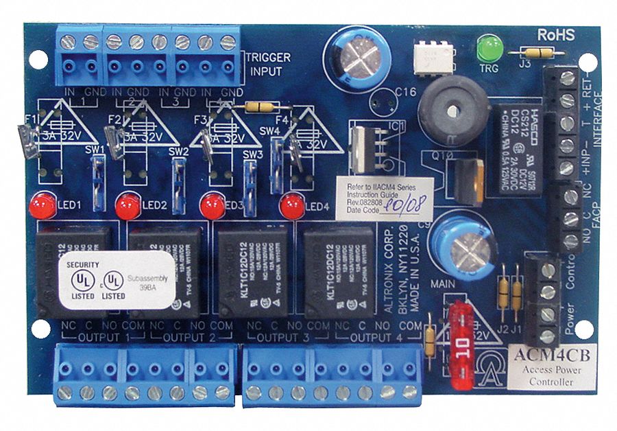 ALTRONIX, Power Controller, 12/24V AC/DC, Access Power Controller 4PTC ... ALTRONIX, Power Controller, 12/24V AC/DC, Access Power Controller 4PTC ...