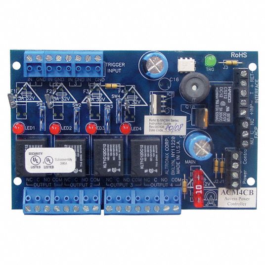 ALTRONIX, Power Controller, 12/24V AC/DC, Access Power Controller 4PTC ...