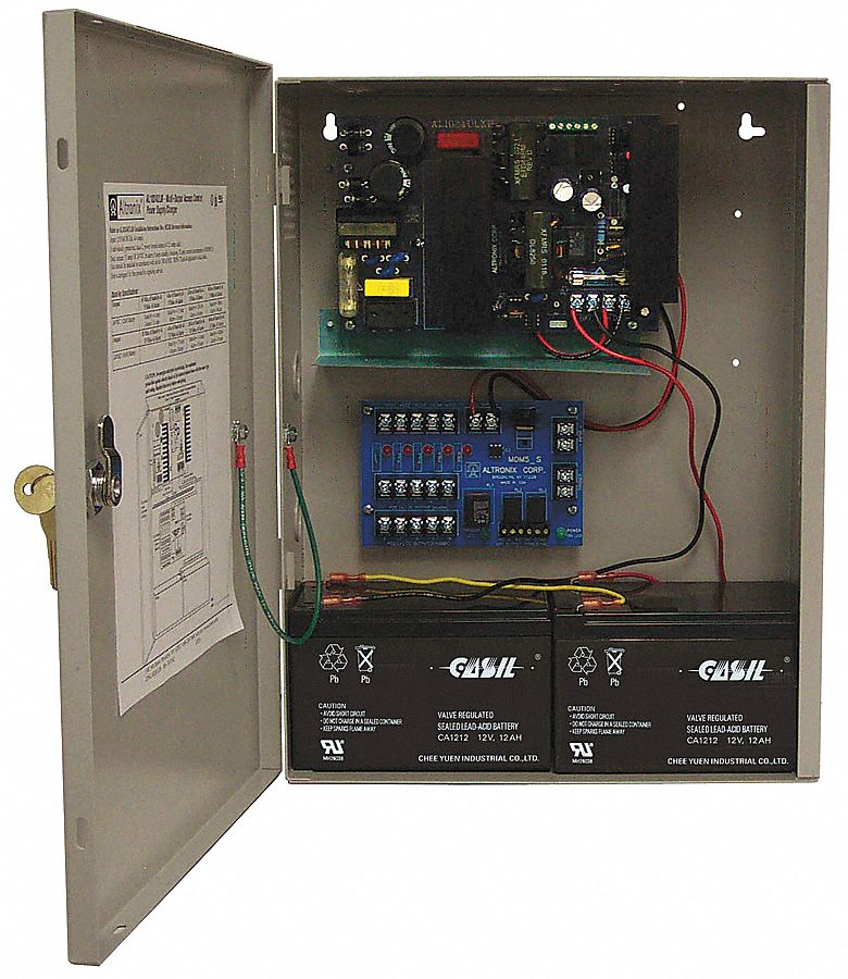 ALTRONIX, Power Supply, 115V AC, Power Supply 5 Fuse 24VDC @ 10A ...