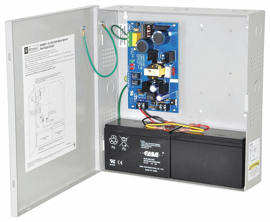 ALTRONIX, Power Supply, 115V AC, Power Supply 12VDC @ 3.5A Or 24VDC ...