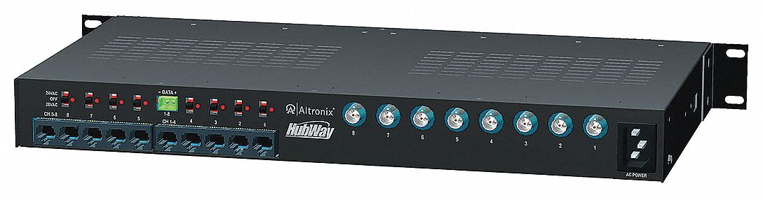 ALTRONIX, Passive UTP Hub with Power, 115/230V AC, Passive UTP Hub W ...