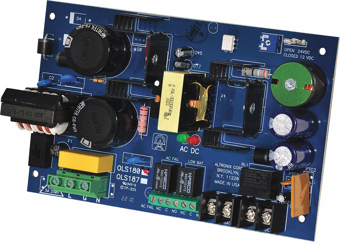 ALTRONIX, Power Supply Off Line, 115V AC, Power Supply Off Line 12 ...