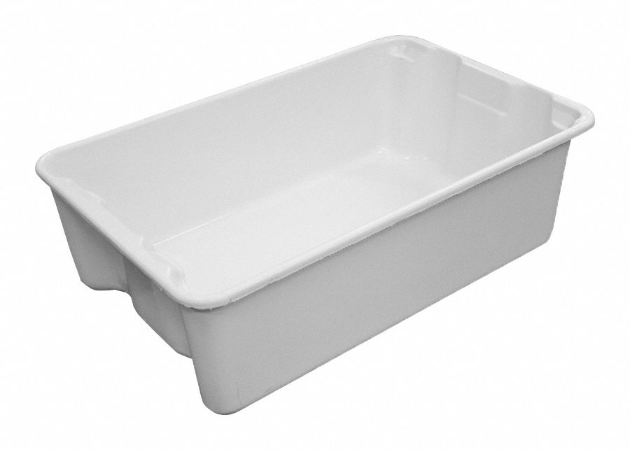 MOLDED FIBERGLASS, 5.6 gal, 19 3/4 in x 12 1/2 in x 6 in, Stacking and ...